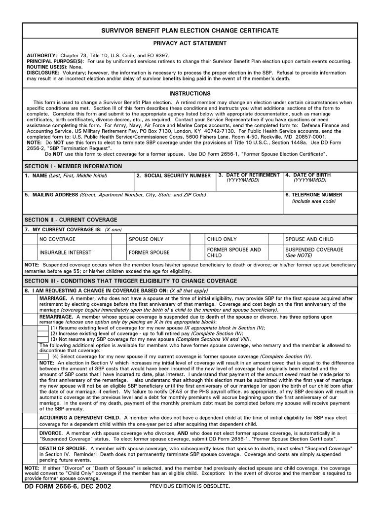 Change SBP Form: Fill out & sign online | DocHub