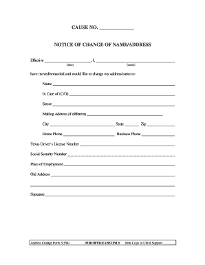 Fillable Online Address Change Form.PDF Fax Email Print - pdfFiller