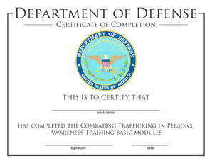 Fillable Online THIS IS TO CERTIFY THAT has completed the br Combating ...