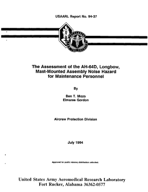 Fillable Online The Assessment of the AH=64D, Longbow, Mast-Mounted ...