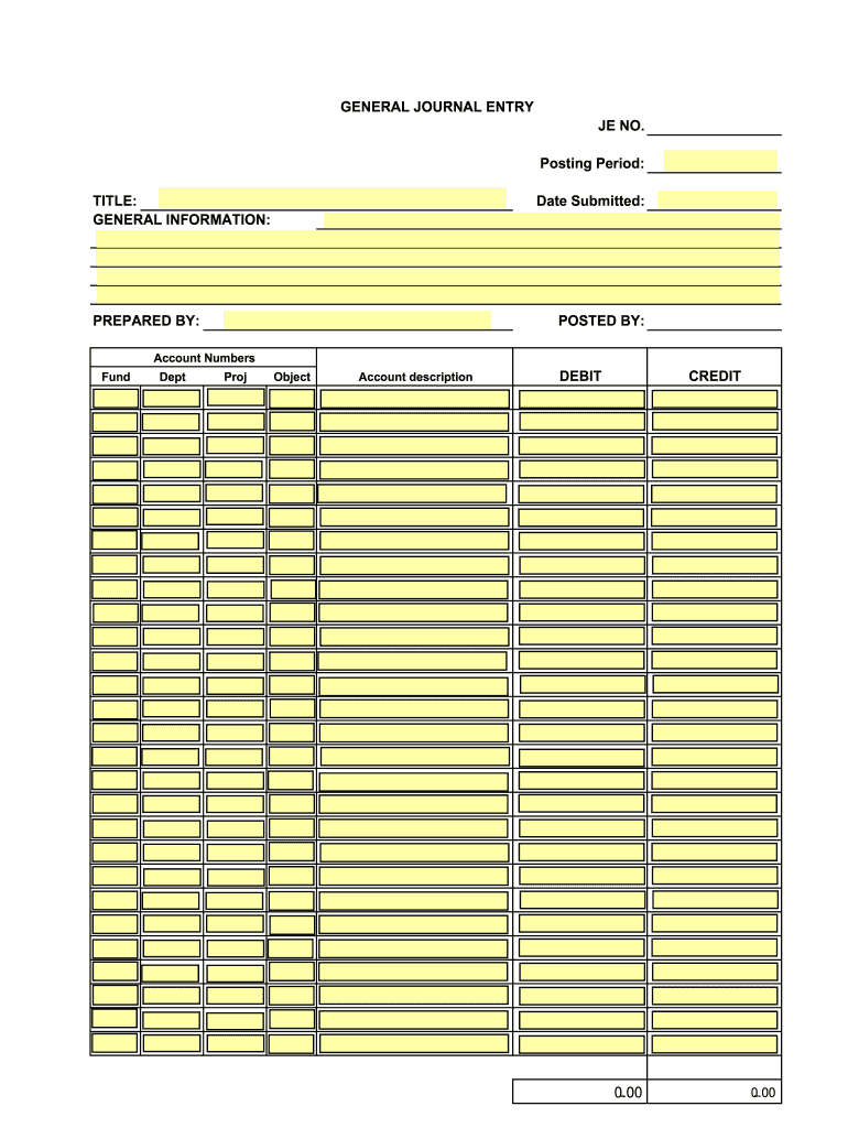 Blank Journal Entry Form Fill Out Sign Online DocHub