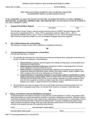 Adult SPOA SCM/ICM Eligibility Form - Oswego County - Co Oswego Ny ...