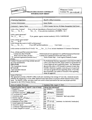 Fillable Online co whatcom wa Whatcom County Contract No - co whatcom wa Fax Email Print - pdfFiller