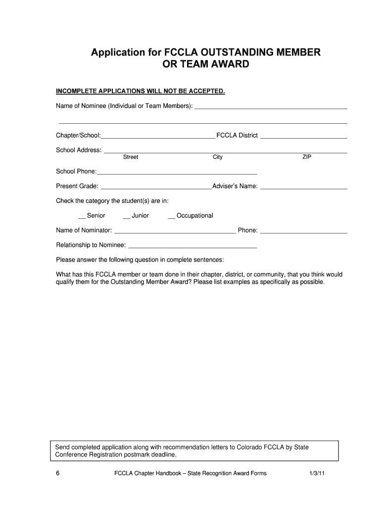 Outstanding Member or Team Award: Fill out & sign online | DocHub