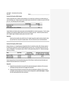 Fillable Online wiki ggc usg international accounting 3301 form Fax ...