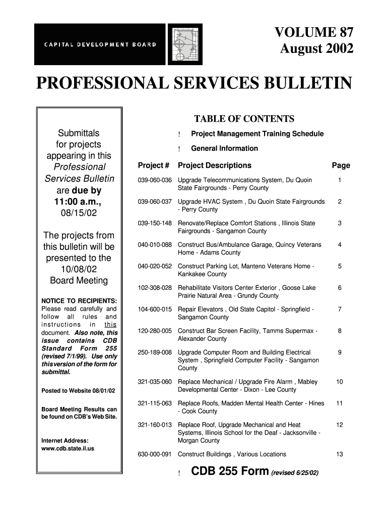 Fillable Online VOLUME 87 - August 2002 Fax Email Print - pdfFiller