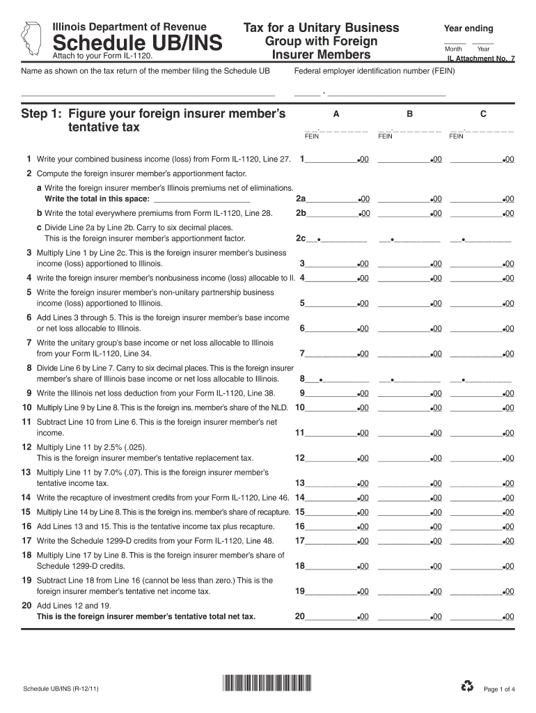 Schedule UB INS: Fill out & sign online | DocHub