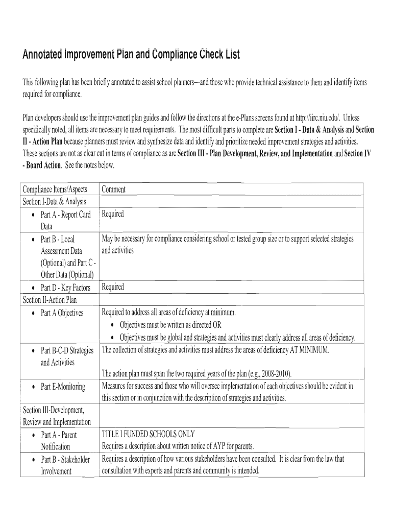 School Improvement Plan 2007: Fill out & sign online | DocHub