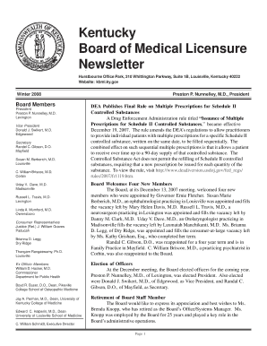 Fillable Online dspace kdla ky Kentucky Board Of Medical Licensure ...