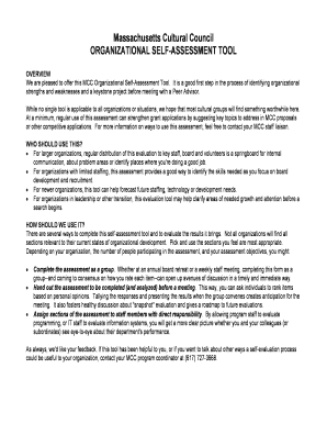 Fillable Online ORGANIZATIONAL SELF-ASSESSMENT TOOL Fax Email Print ...