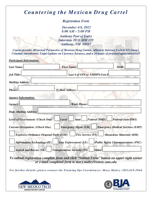 Fillable Online nmlea dps state nm Countering the Mexican Drug Cartel ...