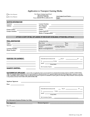 Fillable Online nmgcb Transport Eproms Form - New Mexico Gaming Control ...
