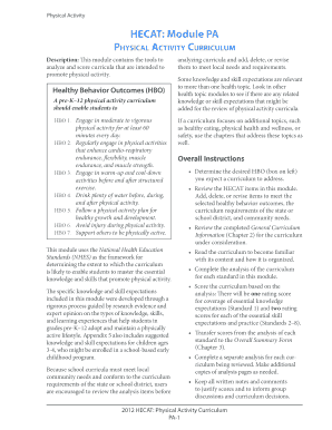 Fillable Online cdc HECAT: Module PA Fax Email Print - pdfFiller