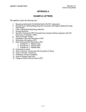 Fillable Online ftp dot state pa Appendix A Example Letters Fax Email ...