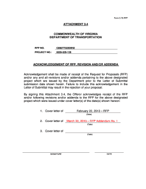 Fillable Online virginiadot Form C-78-RFP - Virginia Department of ...