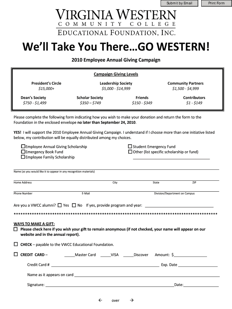 Virginia Western Community College Educational Foundation, Inc: Fill ...