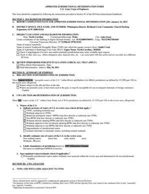 Fillable Online saw usace army REPORT COMPLETION DATE FOR APPROVED ...