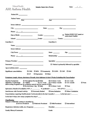 Fillable Online mmc Intake Interview Form - mmc Fax Email Print - pdfFiller