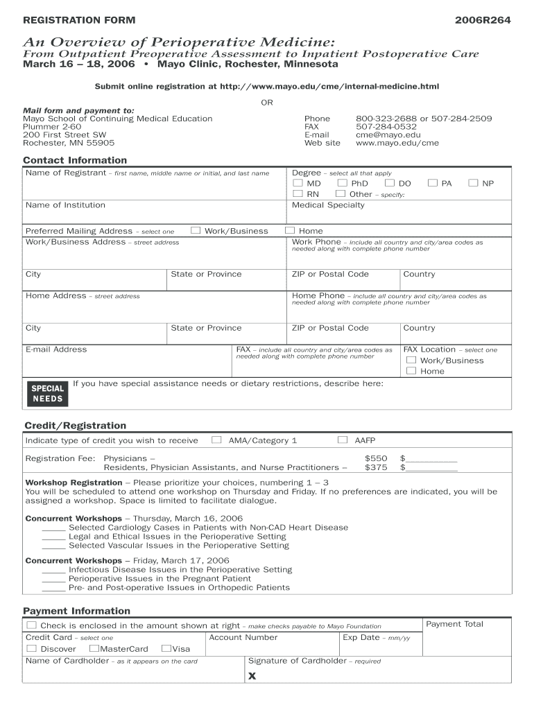 Fillable Online From Outpatient Preoperative Assessment to Inpatient Postoperative Care Fax ...
