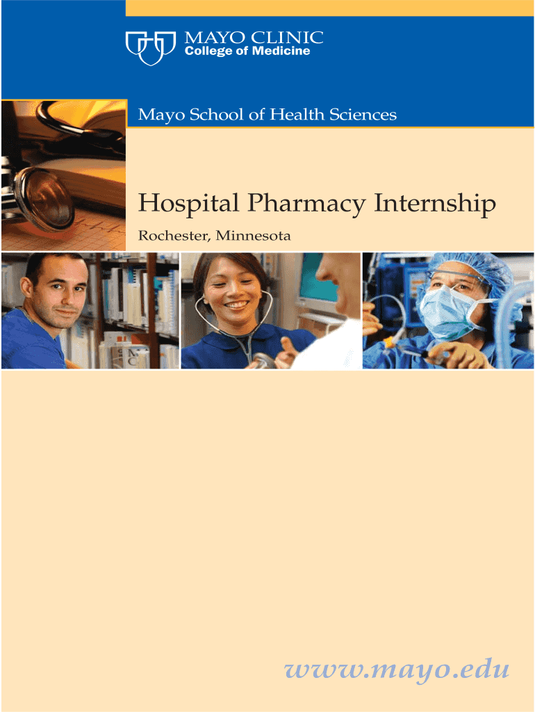 Fillable Online Hospital Pharmacy Internship Fax Email Print - pdfFiller
