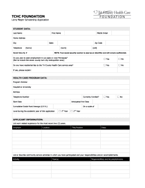 Larry Mayer Memorial Scholarship - Fill and Sign Printable Template Online