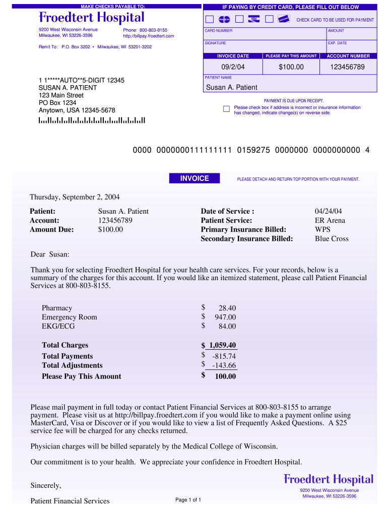 Sickness Billing Format For Client Fill Online Printable Fillable 