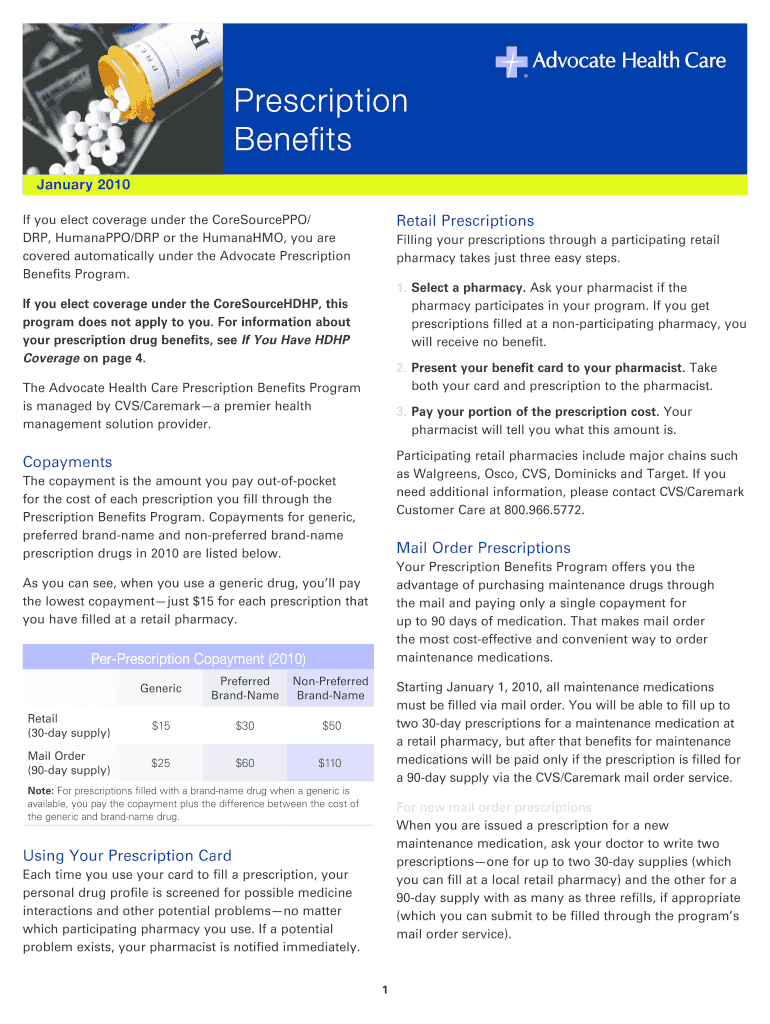 Prescription Benefits Program: Fill out & sign online | DocHub