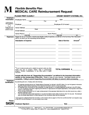 Fillable Online bmc Med FSA Reimb Req Form.DOC Fax Email Print - pdfFiller