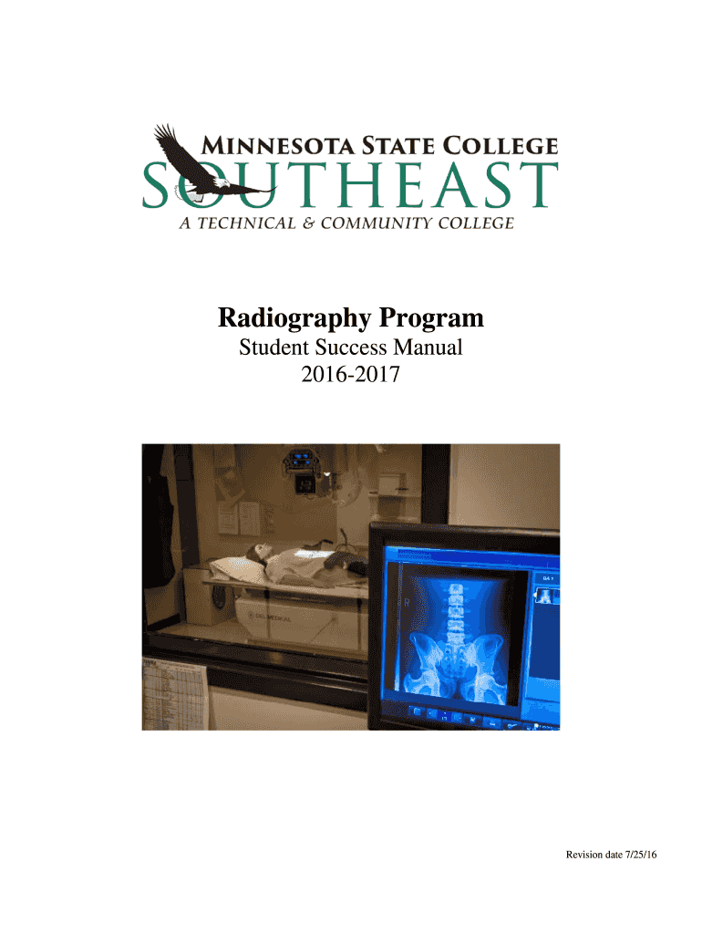 Study Radiography at Minnesota State College Southeast in: Fill out ...