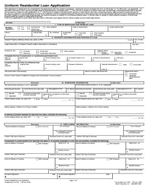 Fillable Online 1003 Application - Page 1 - Accel Mortgage Fax Email ...