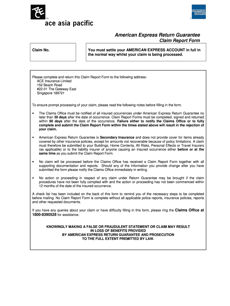 Fillable Online Claim Report Form Fax Email Print - pdfFiller