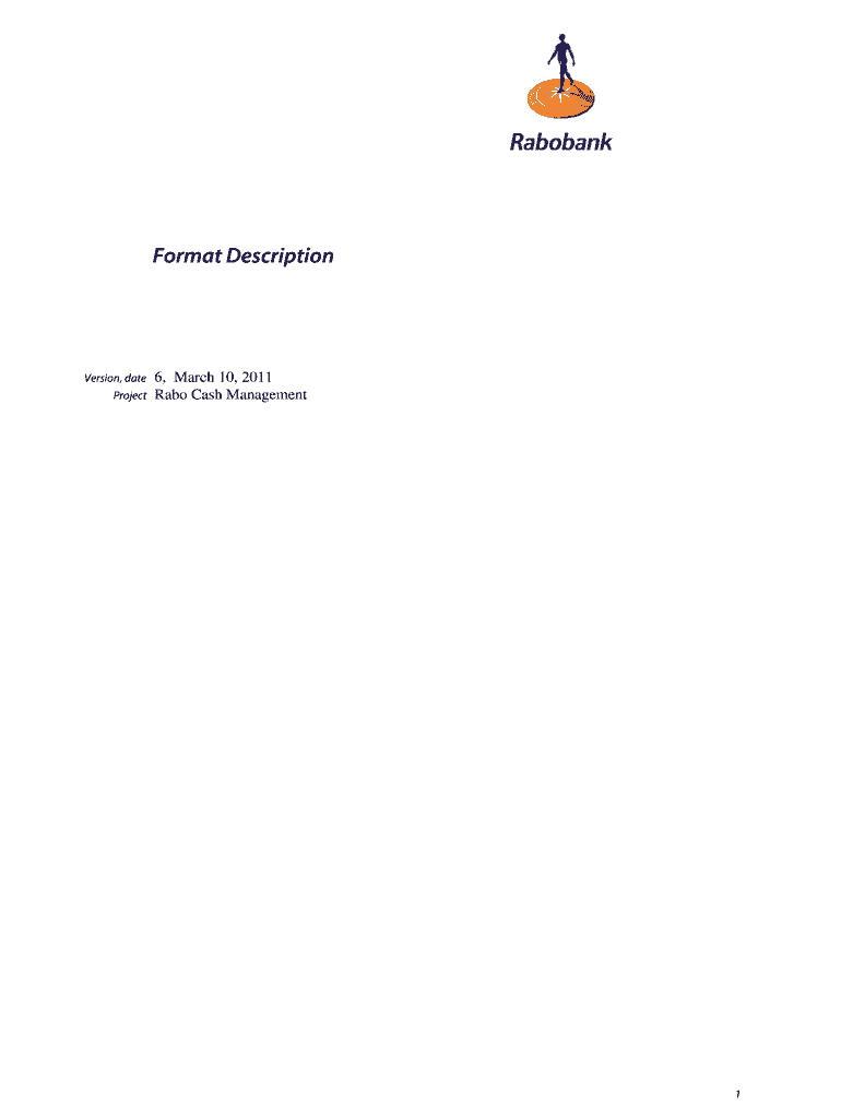 Fillable Online Format Description - Rabobank Fax Email Print - pdfFiller