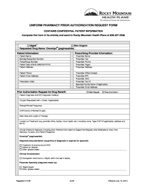Fillable Online rmhp Requested Drug Name Omontys (peginesatide) Fax ...