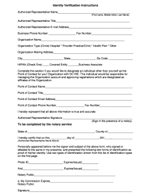 Fillable Online dhcf dc DSM Identity Verification Form Fax Email Print ...