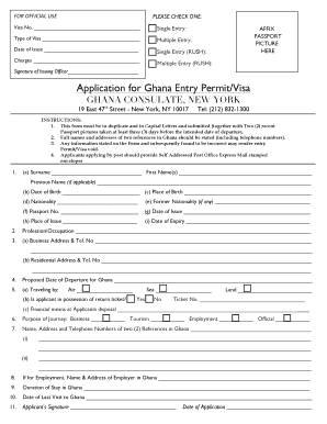 Fillable Online Application for Ghana Entry Permitdocx Fax Email Print ...
