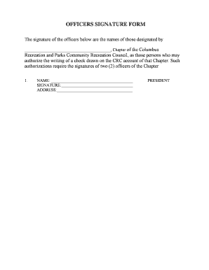 Fillable Online columbus OFFICERS SIGNATURE FORM - Columbus Ohio Fax ...