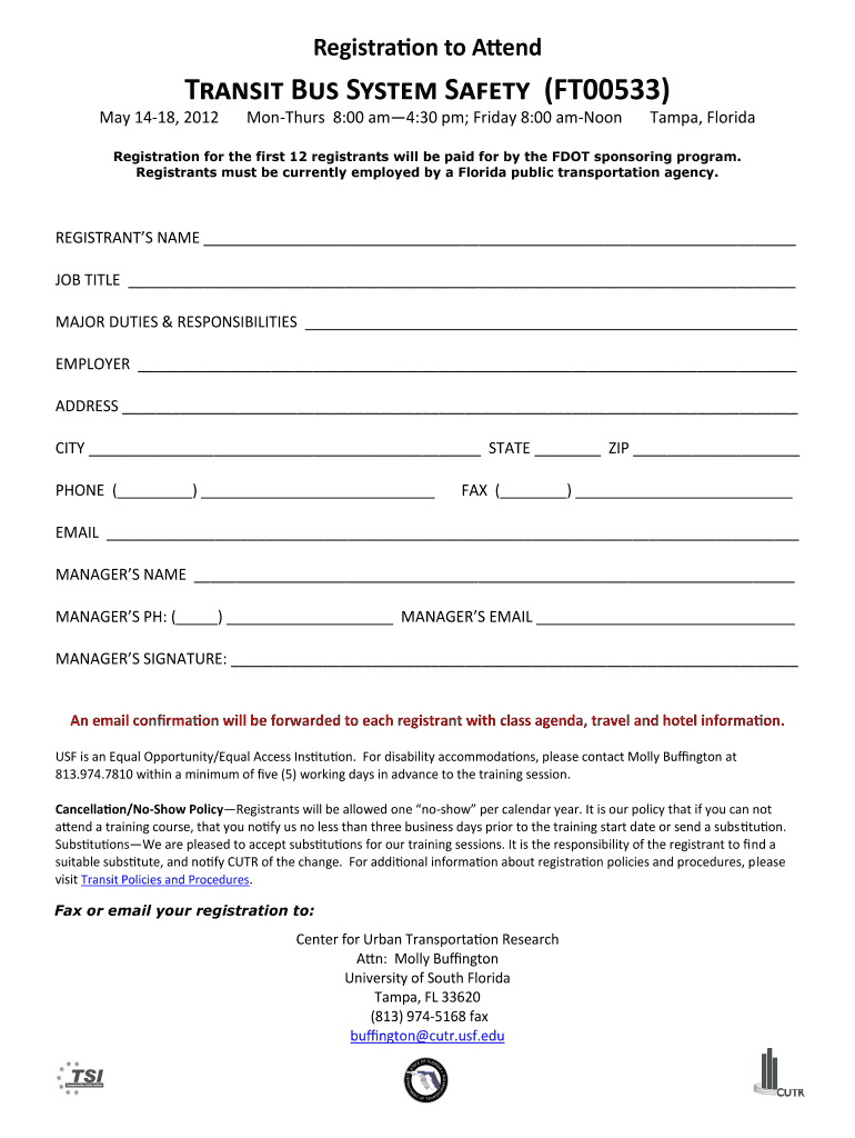 Fillable Online floridartap Transit Bus System Safety - Florida RTAP ...