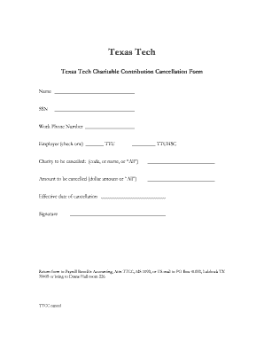 Fillable Online depts ttu Texas Tech - TTU - depts ttu Fax Email Print ...