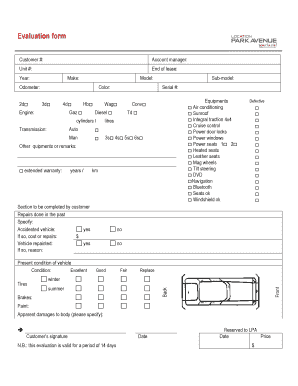 Fillable Online Evaluation form - Dealercom Fax Email Print - pdfFiller