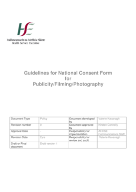Fillable Online hse Guidelines for National Consent Form for ...