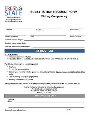 Fillable Online csufresno Fresno State ID: Fax Email Print - pdfFiller