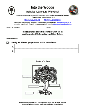 Fillable Online usscouts Into the Woods - Us Scouting Service Project ...