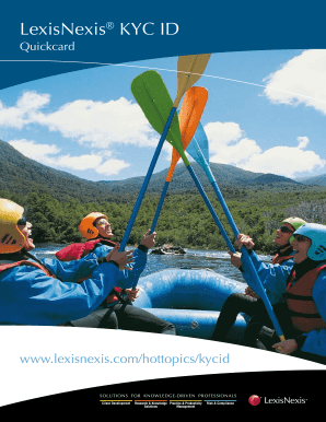 Fillable Online LexisNexis KYC ID Fax Email Print - pdfFiller