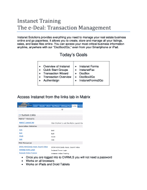 Fillable Online Instanet Solutions provides everything you need to ...