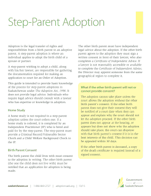 Fillable Online Step-Parent Adoption Fax Email Print - pdfFiller