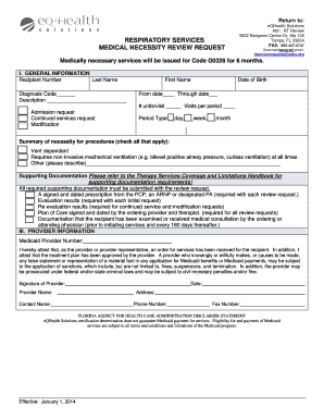 Fillable Online RESPIRATORY SERVICES Fax Email Print - pdfFiller