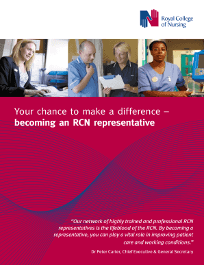 Fillable Online Your chance to make a difference becoming an RCN Fax ...