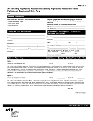 Fillable Online 2015 Building High Quality AssessmentsCreating High Fax Email Print - pdfFiller