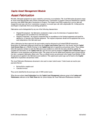 Fillable Online fms iu Capita Asset Management Module - Indiana ...
