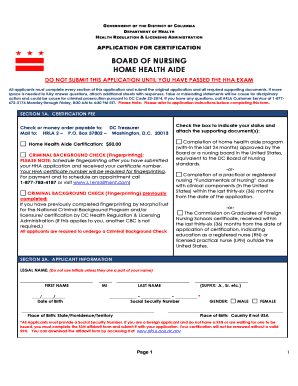 Fillable Online abra dc 15 HHA CERTIFICATION APPLICATIONdocx Fax Email ...